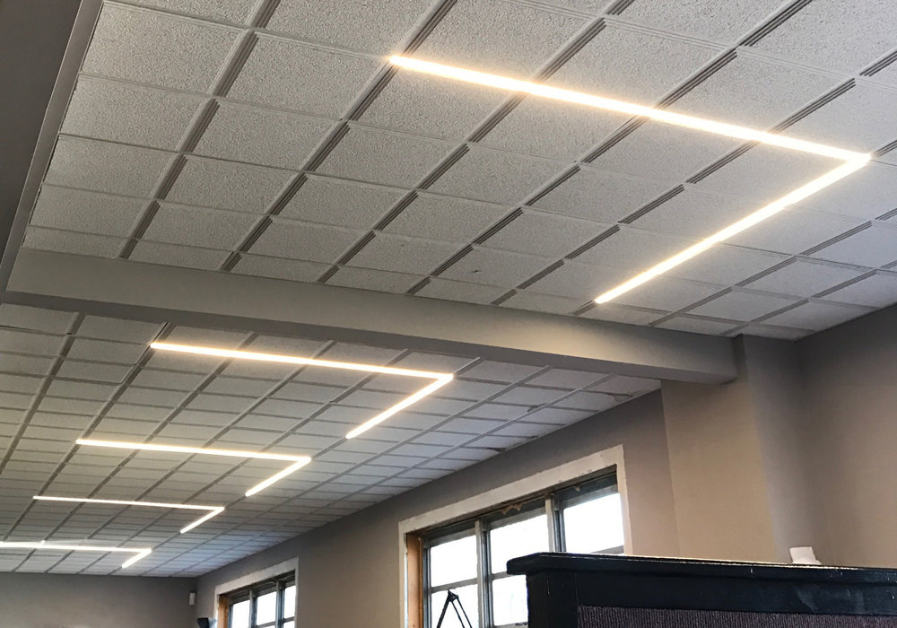 Slim 9/16 T-Bar LED Lights | Modern Linear Ceiling Fixtures
